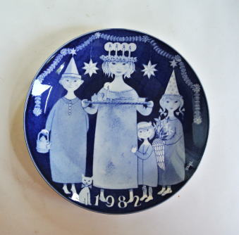 グスタフスベリ スティグリンドベリ クリスマスプレート stig lindberg christmas plate